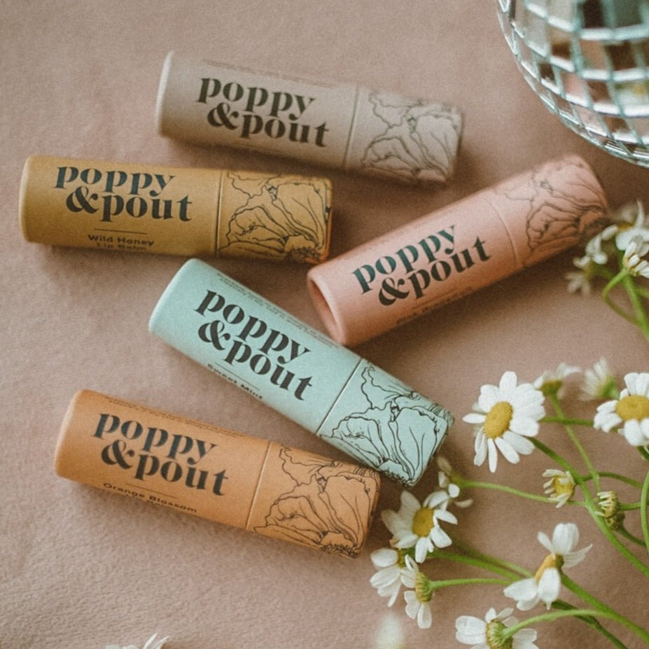 Poppy & Pout Lip Balm – Crystal Charm Shop