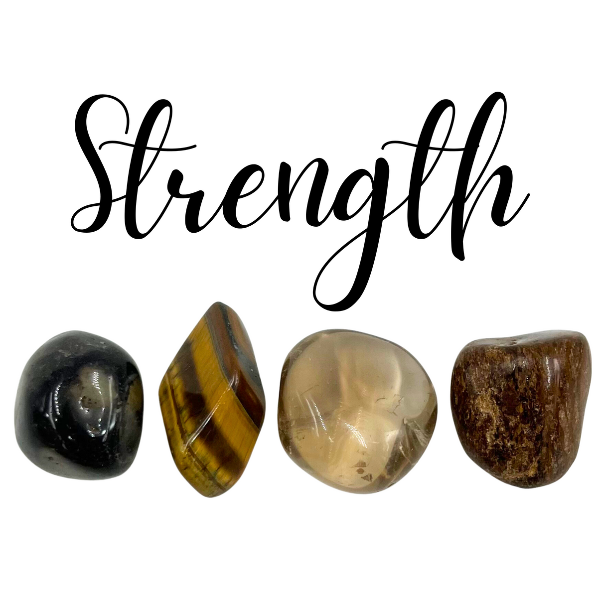 Strength Crystals Gift Bag - Healing Stones for Inner Strength ...