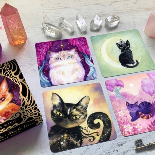 Witch Cats Oracle Deck | Hand-painted Art Work | Cat Lovers Card Deck ...