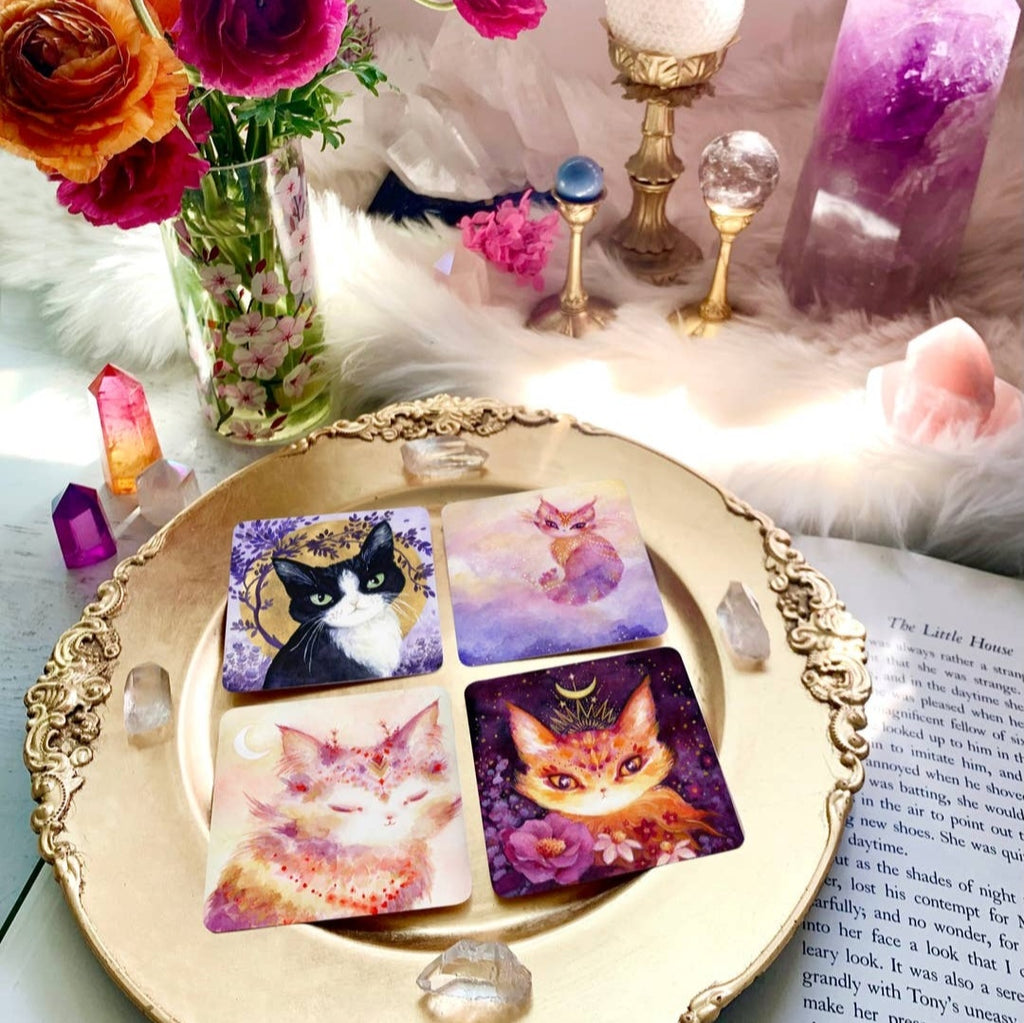Witch Cats Oracle Deck | Hand-painted Art Work | Cat Lovers Card Deck ...